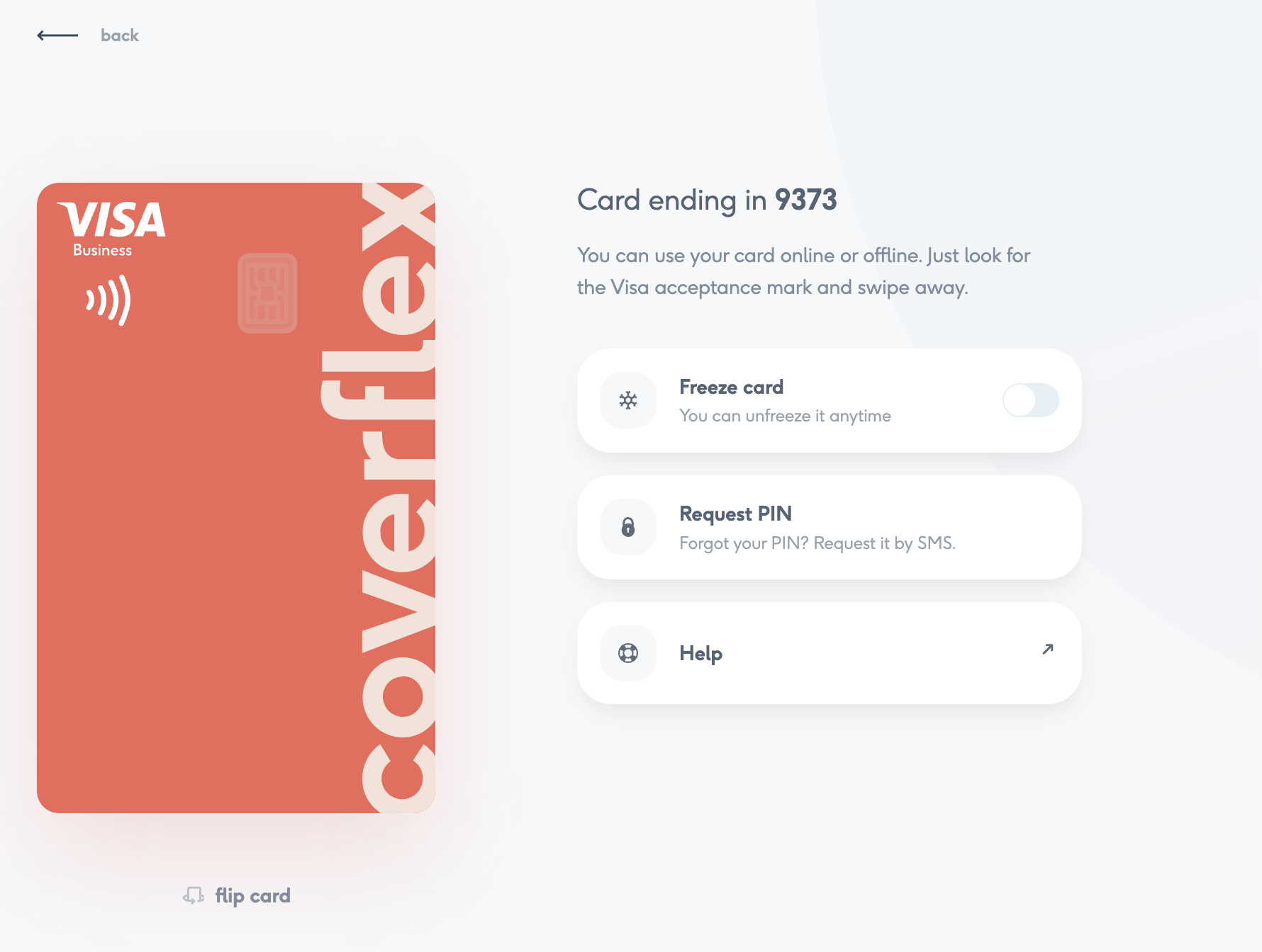 Coverflex card's shipping – Coverflex